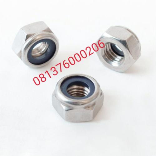 Jual Mur Nylon / Lock Nut M8 Besi / Galvanis / Putih - Jakarta Barat ...