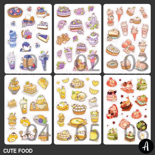 Promo Set Sticker Planner Jurnal DIY Bullet Journal Bujo Cute Food Imut ...