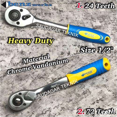 Jual Gagang Ratchet 1/2 Inch Gagang Sok Shock Socket Stang Ratchet ...