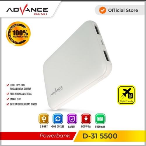Jual powerbank advance d31 5500mah - Kab. Magelang - 57shopmagelang ...