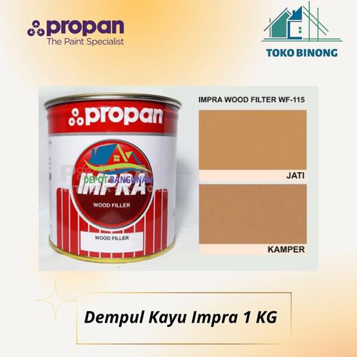 Jual Wood Putty Dempul Kayu Propan Impra Wood Filler 1 KG - WF 115 JATI ...