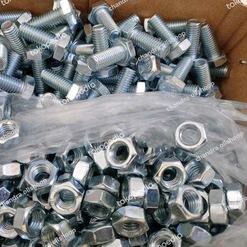 Jual BAUT MUR PUTIH M10x30/ BMP/ MUR BAUT PUTIH - Kota Bekasi - chandra ollshoop | Tokopedia