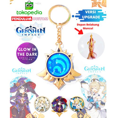 Jual Keychain Vision Genshin Impact Acrylic Anemo Premium - HYDRO ...