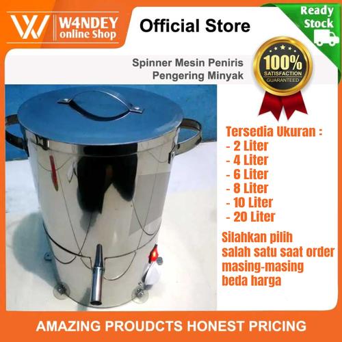 Jual Spinner Mesin Peniris Pengering Minyak Spiner 2 4 6 8 10 Liter ...