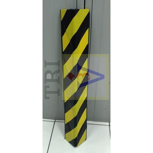Jual pengaman karet sudut tiang parkir kuning hitam,rubber corner guard ...