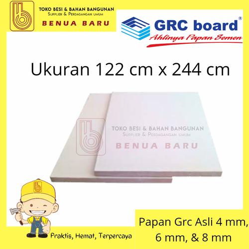 Jual Papan GRC Asli Tebal 4 mm / Papan Plafon GRC Asli / GRC Board ...