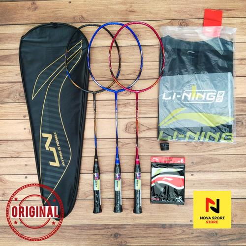 Jual RAKET BADMINTON LINING TURBO X 80 III GEN 3 - red orange - Kab ...