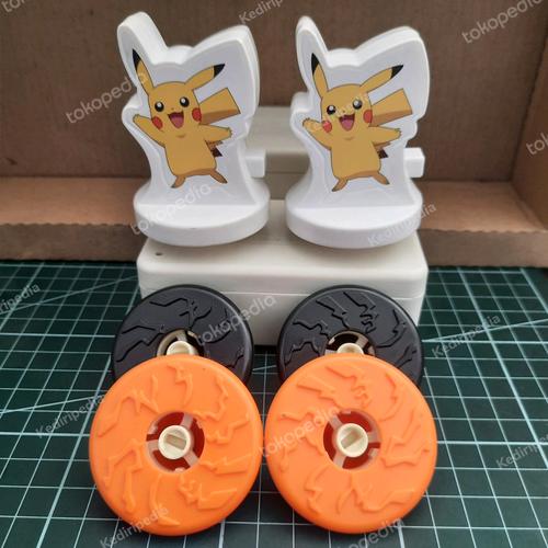 Jual Mainan McD Mc Donalds Happy Meal Pokemon Pikachu Double Spinner 2 ...