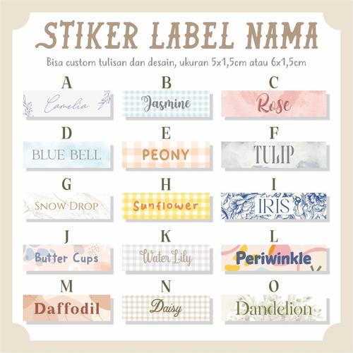Jual Sticker Label Nama | Sticker Label Barang | Kertas Nama Usaha ...