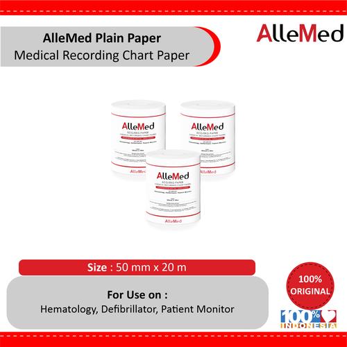 Jual Kertas Hematologi Defibrillator Patient Monitor 50MM x 20M Plain ...