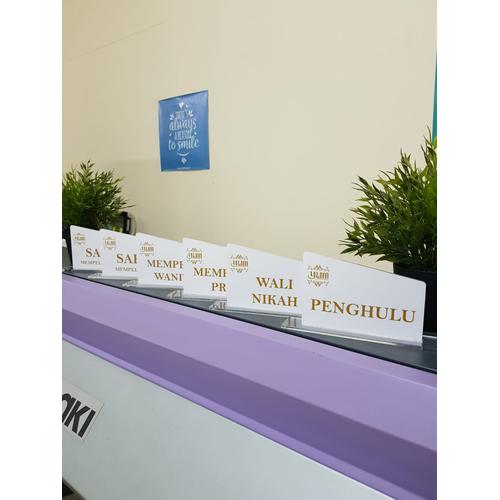 Jual Papan Nama Meja | Sign Meja | Papan Nama Meja - Jakarta Timur ...