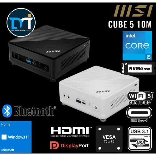 Promo Msi Mini PC Cubi 5 10M - I5 10210U 4GB 256GB Intel UHD K+M WIN11 ...