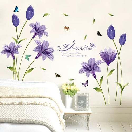 Jual Wall Sticker Bunga Modern 3d Tempelan Dekorasi Hiasan Stiker ...