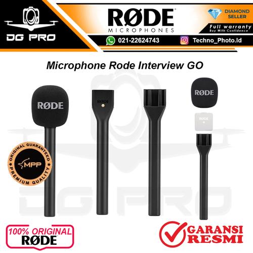 Jual Rode interview Go Microphone Reporter For Wireless Go Acc Handheld ...