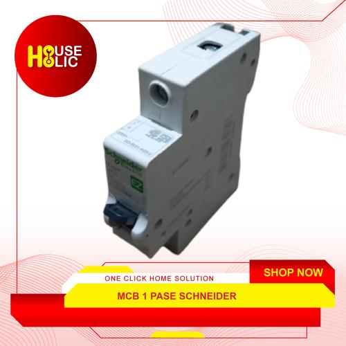 Jual MCB 1 Pase C 4 Ampere / 1 Phase 4 Amper / MCB 4 A Schneider - Kota ...
