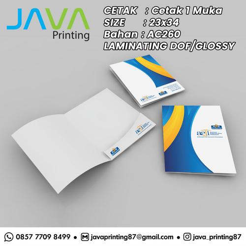 Jual Cetak Map Folder 1 Sisi Custom Muka Ukuran F4 (23x34) Map Murah ...