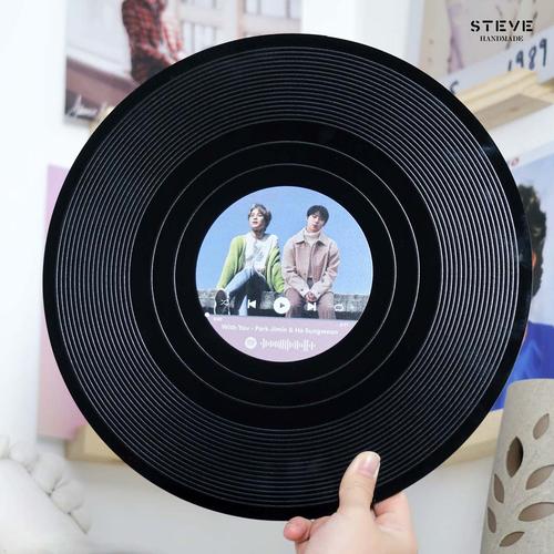 Jual Custom Akrilik Piringan Hitam Pajangan Vinyl Record Album Spotify ...