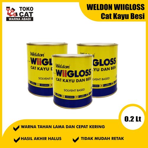Jual CAT KAYU BESI WELDON WIIGLOSS 0.2 LITER WARNA METALIC - BRIGHT ...