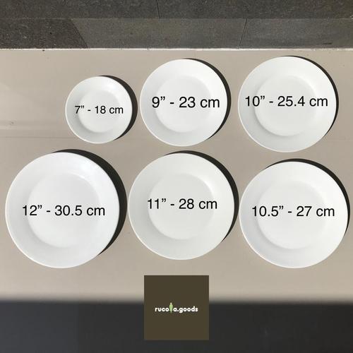 Jual Piring Makan Keramik 7" 9" 10" 10.5" 11" 12" Dinner Plate Putih ...