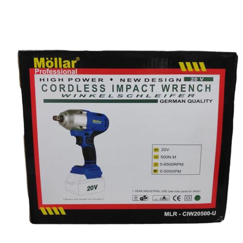 Jual Mollars CIW 20500 U Cordless Impact Wrench 20V 4A Unit Only - Kota ...