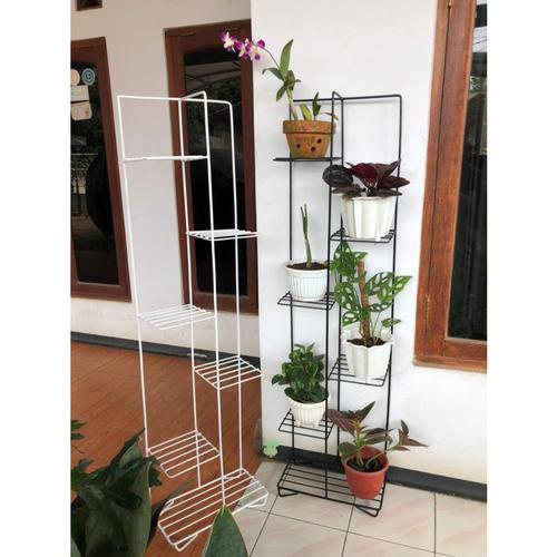 Jual BESI 8MM TINGGI 1,5 METER Rak Pot Tanaman Bunga Standing Planter 7 ...