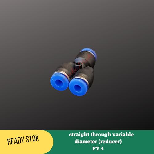 Jual KONEKTOR FITTING SLIP LOCK three way model Y 4 mm PNEUMATIC PY4 ...