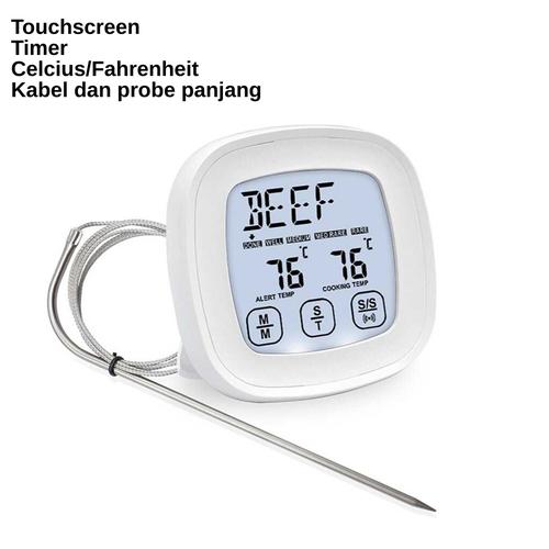 Jual Termometer Tusuk Stick Masak Daging Digital Meat Cooking ...