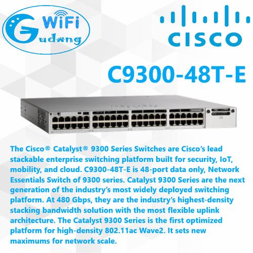 Jual CISCO C9300-48T-E Catalyst 9300 48-Port Data only, Network Esse ...