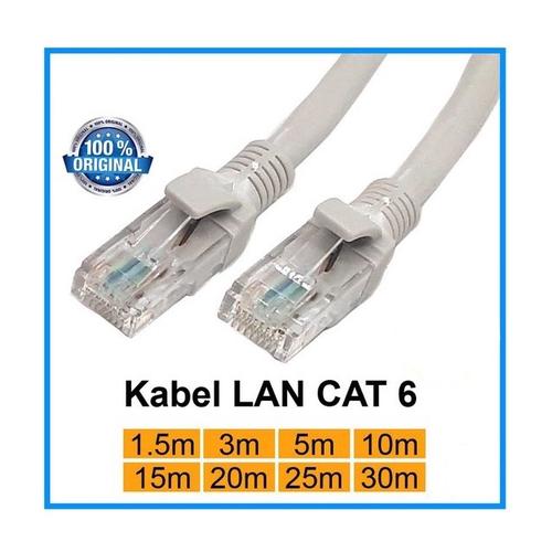 Jual Kabel LAN UTP RJ45 Cat6 1,5M 3M 5M 10M 15M 20M 25M 30M 40M 50M - 30 Meter - Jakarta Pusat ...