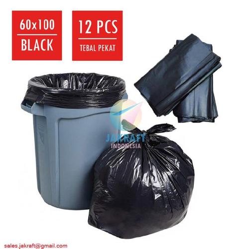 Jual Kantong Plastik Sampah Besar 60 x 100 Tebal Hitam Trash Bag - Kota Tangerang - Rustika Rama ...