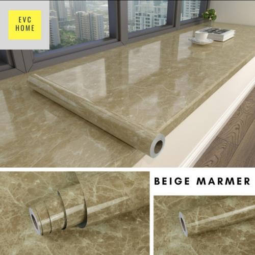 Jual Wallpaper dinding dapur kitchen motif batu marmer 3d glossy ...