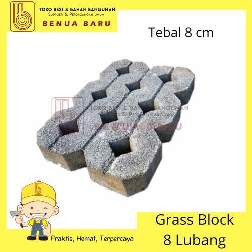 Jual Grass Block 8 Lubang Tebal 8 cm / Paving Block / Conblock ...
