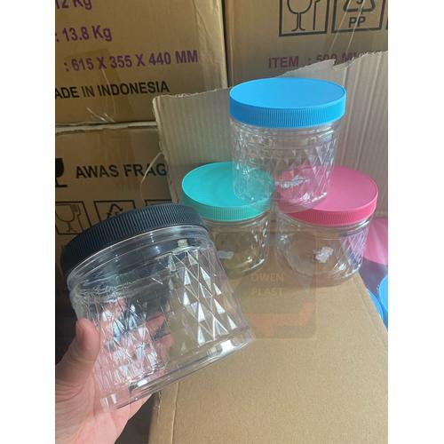 Jual TOPLES PLASTIK/TOPLES BULAT MOTIF/TEMPAT SNACK KUE KERING 1.2 ...