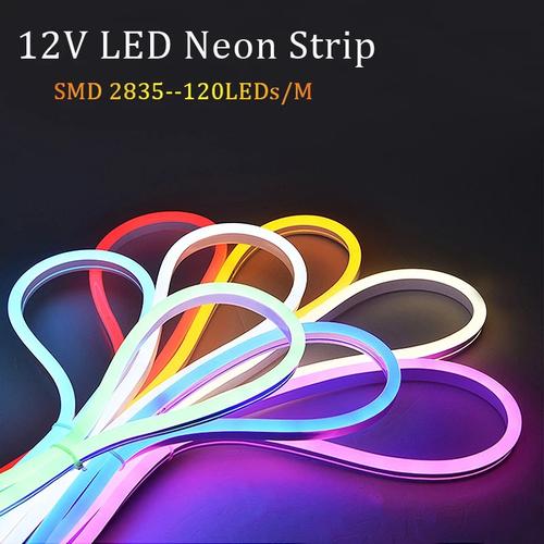Jual LAMPU LED NEON FLEX STRIP LIGHT FLEXIBLE DC 12V 5 METER ROL ...