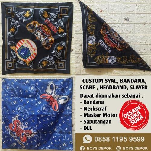 Jual Custom Syal / Bandana / Scarf / Headband / Slayer / Masker ...