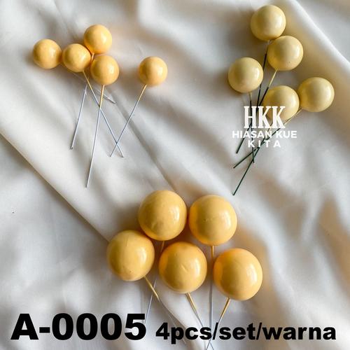Jual Topper Cake Candy Colour Bola Warna isi 4 Birthday Cake Topper ...