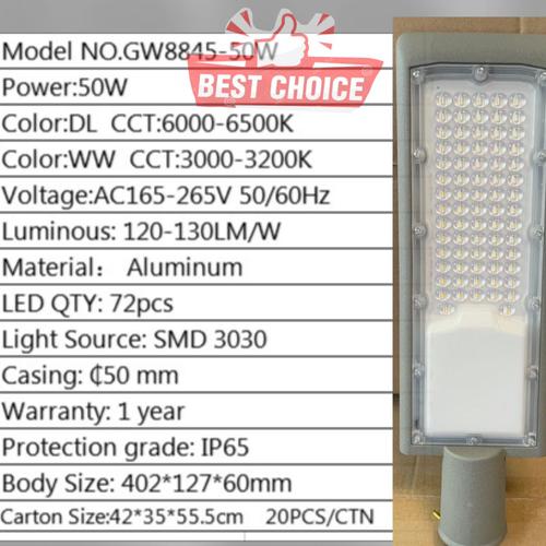 Jual Lampu jalan led 50w 50 w pju led outdoor 50watt lampu led 50w ...