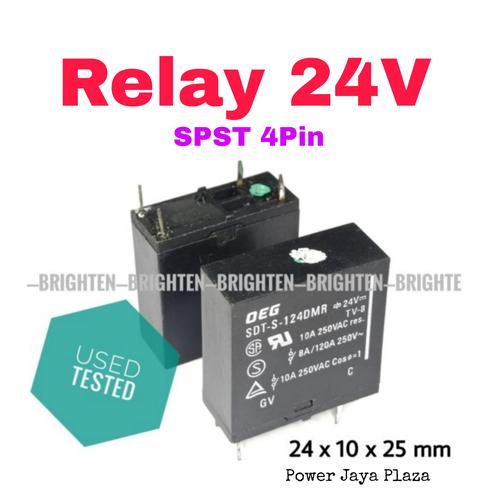 Jual Relay DC 24V 10A 250VAC - Kota Bandung - Power JayaPlaza | Tokopedia