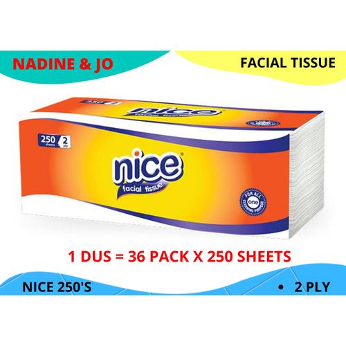 Promo Tisu Nice 250 Sheets Tissue 2 Ply Paket Grosir Murah Gojek/Grab ...