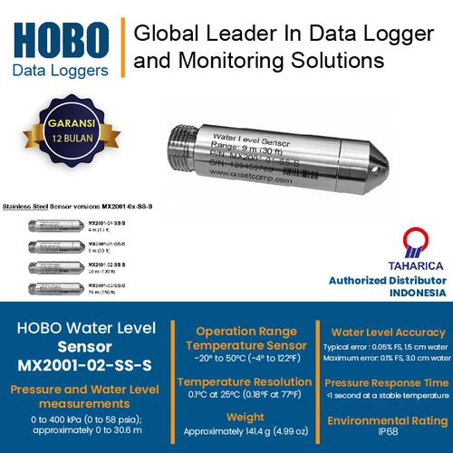 Jual Water Level Sensor Data Logger 30m(100’) MX2001-02-S - Jakarta ...