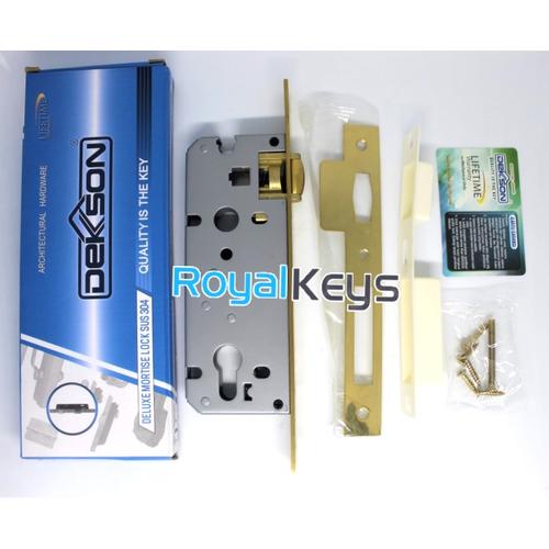 Jual Mortise Lock Dekson Dekkson MTS RL DL 8485 PVD Emas Body Kunci ...