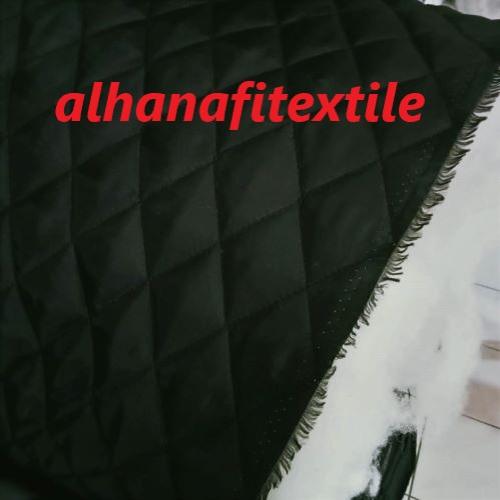 Jual bahan kain parasit quilting dacron warna hitam - Kota Bandung ...