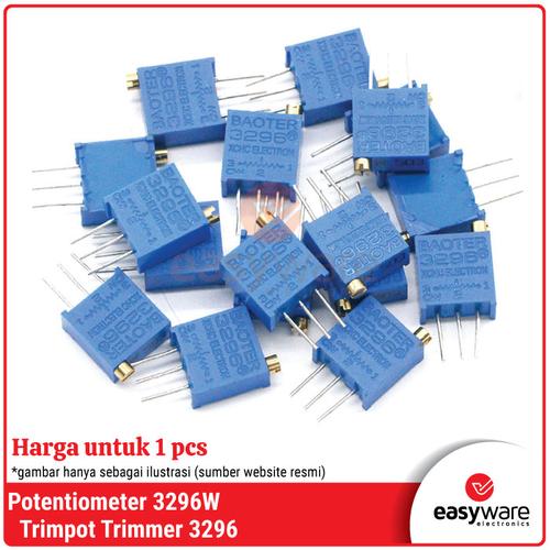 Jual Trimpot 3296W Multiturn 3296 VR 3296 Trimmer Potentiometer 1K 5K ...