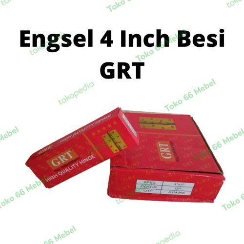 Jual Engsel Pintu 4 inch Tebal / Engsel Pintu Rumah 4 inch merk GRT ...