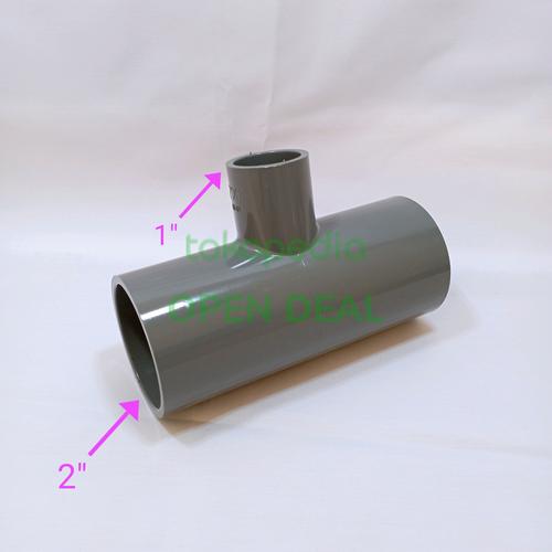 Jual Vlok Tee Aw 2 x 1" inch RUCIKA /Plok Tee PVC /Leter T /V Tee 2x1 ...