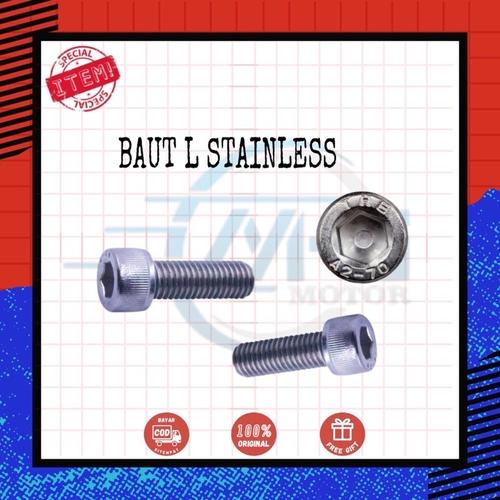 Jual BAUT L M8 x 25 (2,5cm) STAINLESS 304 THE A2-70 - Kab. Kediri - Kakudacho | Tokopedia