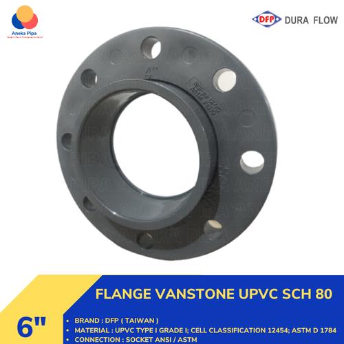 Jual Flange Vanstone UPVC SCH 80 Socket ANSI 150 size 6 Inch DFP Taiwan ...