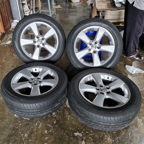 Jual VELG HARRIER R18 + BAN DUNLOP 235/55/18 thn 2018 OEM original ...