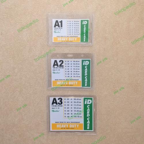 Jual ID CARD Holder Id CARD case dataflex A2 heavy duty. NAMETAG ...