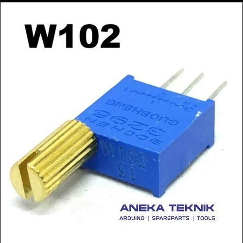 Jual Potentiometer POTENSIOMETER Trimmer Multiturn 0.5W 3296 KNOB BESAR ...